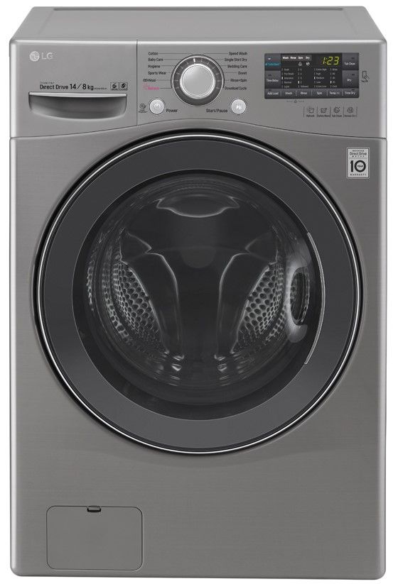 LG Front Loading Digital Washing Machine With Dryer, 14 KG, Stainless ...