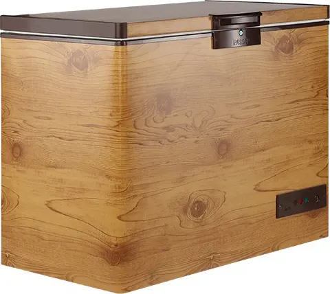 Passap Chest Deep Freezer, Internal Stainless, LG Motor, Wooden ...