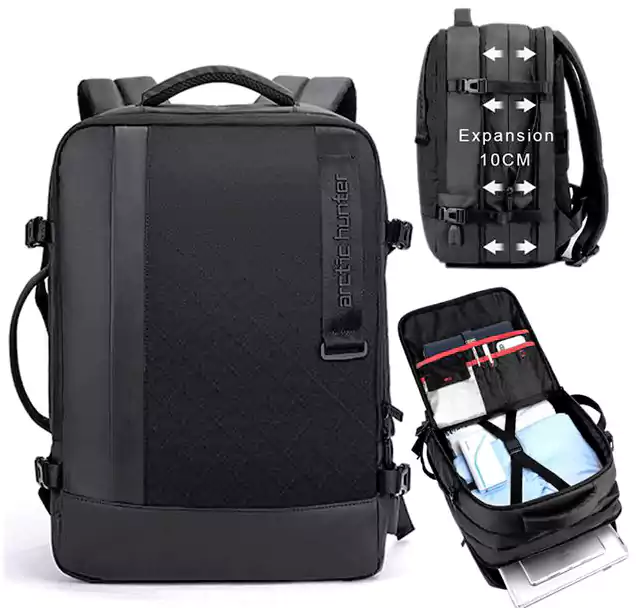 Arctic Hunter Laptop Backpack, Black, B00351 Elghazawy Shop