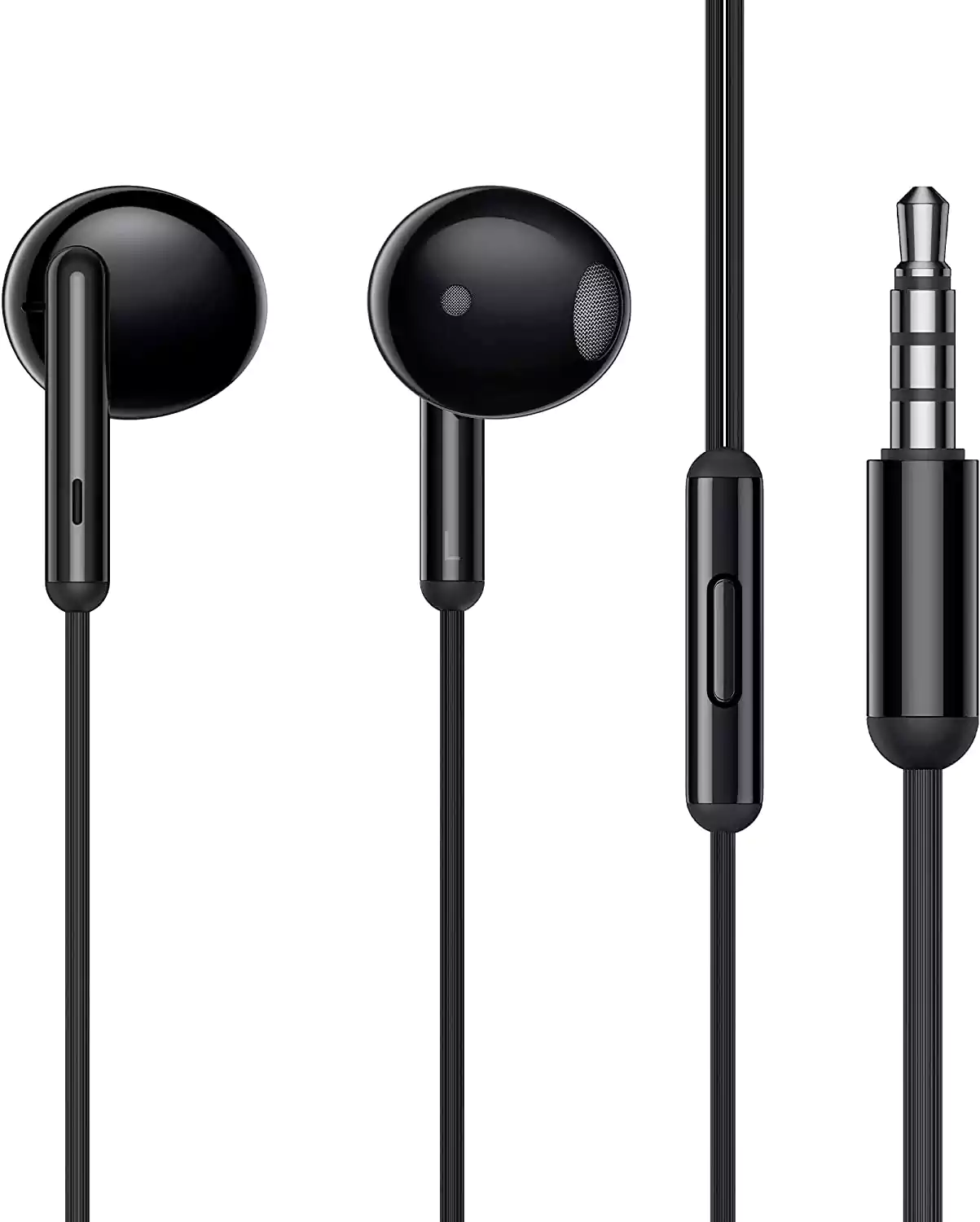 Realme Wired Earphone RMA 2001 balanced sound visible control buttons Black Elghazawy Shop