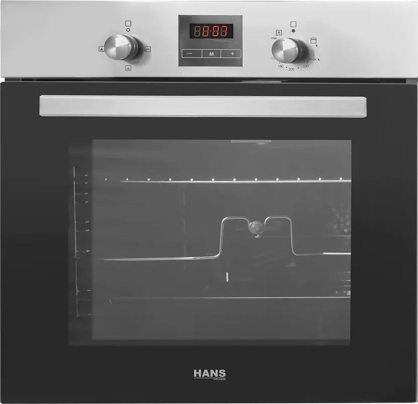 HANS Built-in oven, 60 cm, gas, 67 litres, digital with grill, OGO20-10 ...