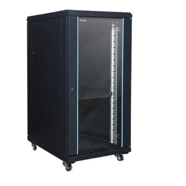 Rack System, 22 Units, Glass Door, (600 x 600)mm, OR-6622FS, Black ...