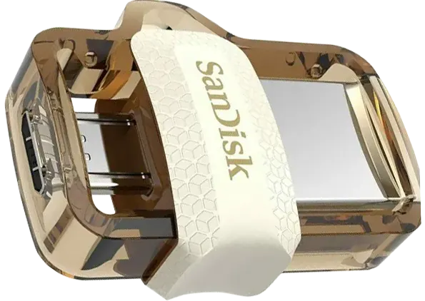 Sandisk Ultra Dual Flash Memory, 64 GB, USB 3.0, Gold, SDDD3-064G-G46GW ...