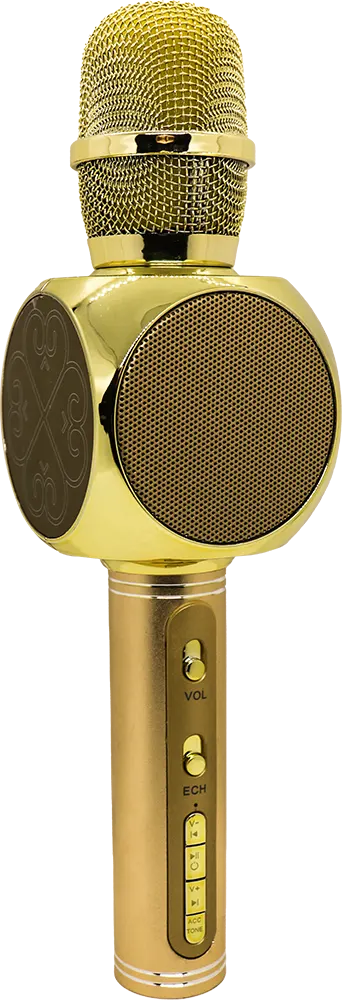 SU YOSD Wireless Handheld Dynamic Wireless Microphone, Bluetooth, Gold, YS-63 Elghazawy Shop