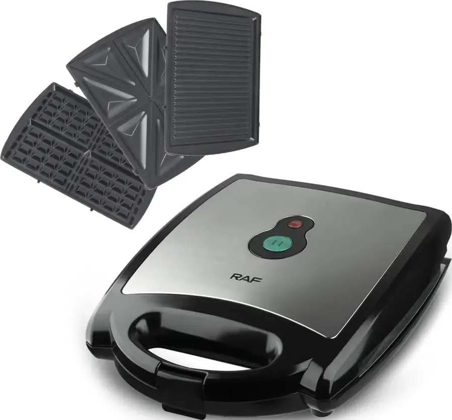 RAF Toaster 3 in 1, 1200 Watt, Stainless, 4 slices, Silver RAF-R236 ...