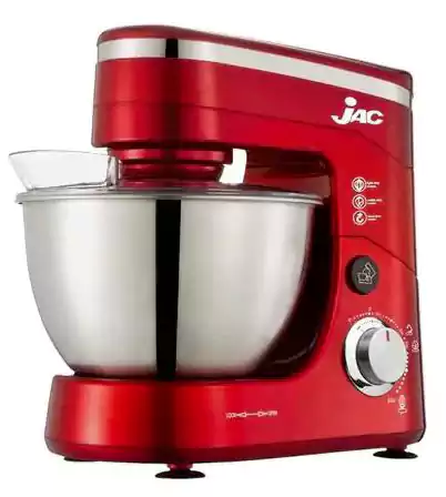 Jac Electric Stand Mixer, 800 Watt, 5 Liters, Red x Silver, NGB-1050 ...
