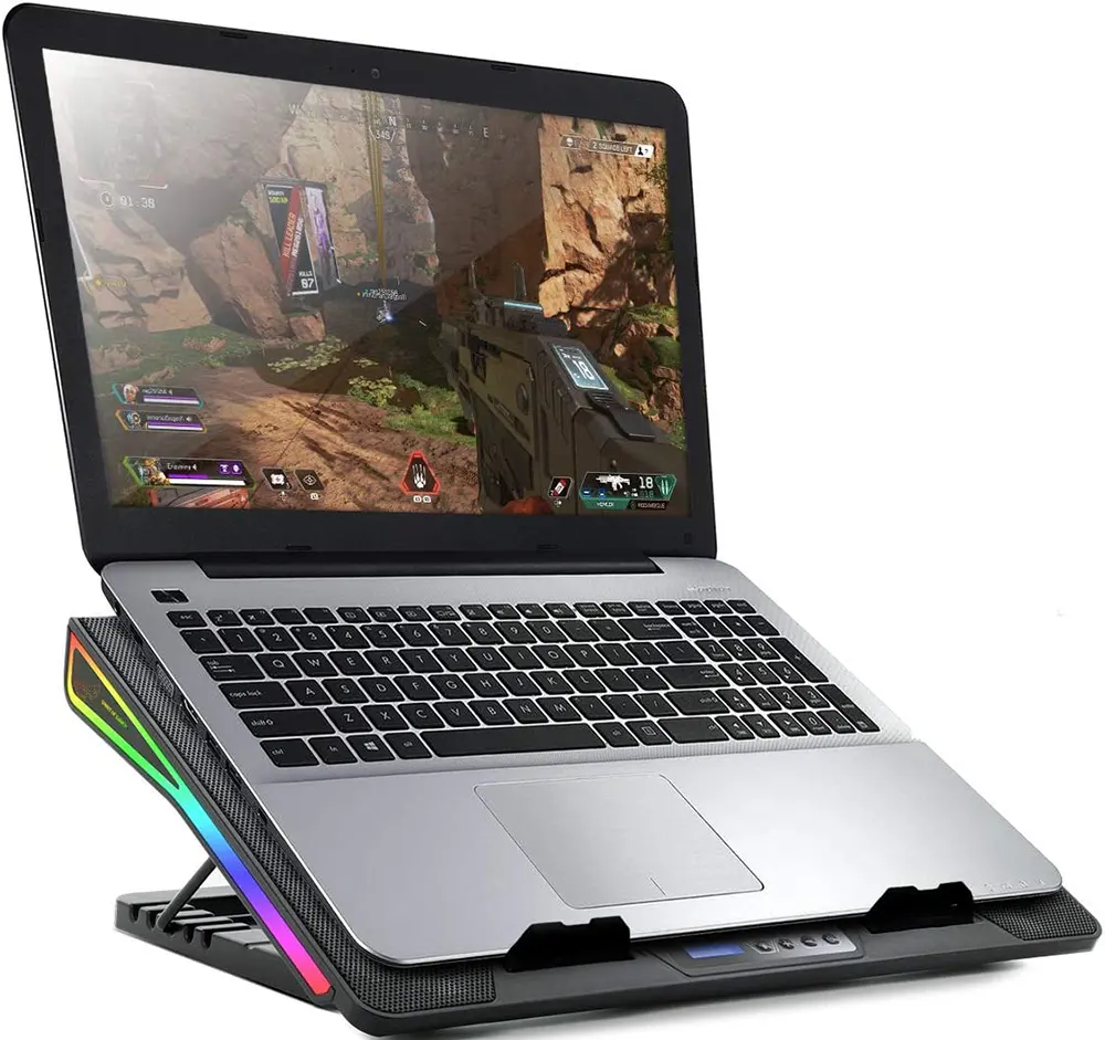 GigaMax Plus 2040 Laptop Cooling Fan, 1 Fan, Support Up to 17.3 Inch ...