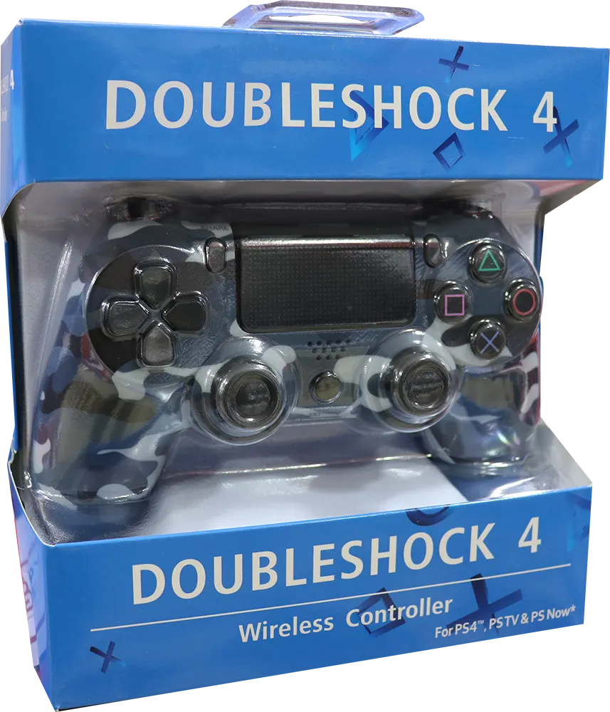 PlayStation 4 controller, wireless, blue x black camouflage Elghazawy Shop