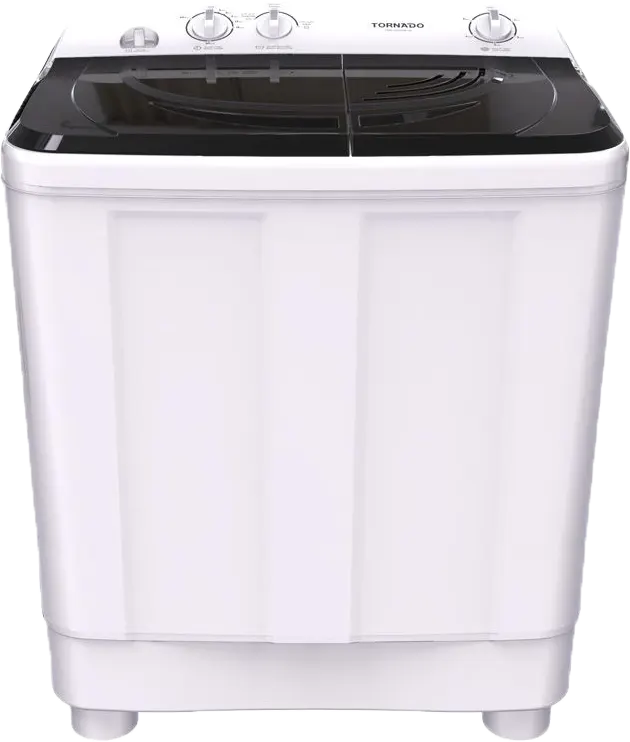 Tornado Semi Automatic Washing Machine, 12 Kg, White x Black, TWH ...