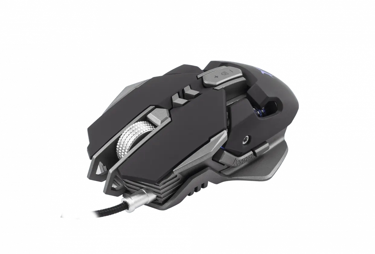 White Shark Gaming Mouse, Wired, 4800 DPI, Black, SHAKA ZULU-MO257 ...