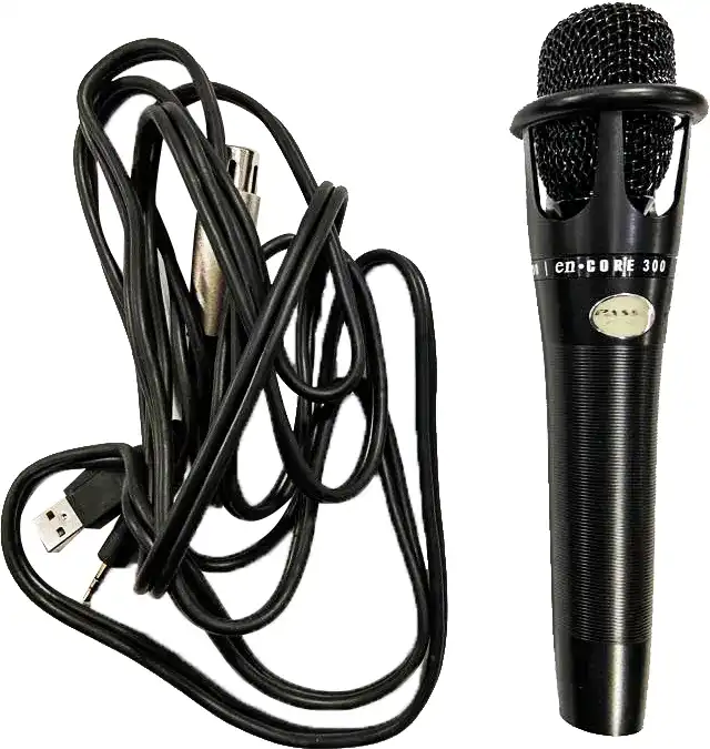 Dynamic wireless microphone, handheld, black, PA-300C Elghazawy Shop