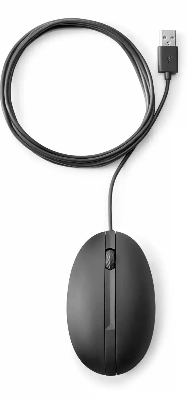 HP Wired Mouse, 1.8m, 1000 DPI, Black, VA80AA-AC3 Elghazawy Shop
