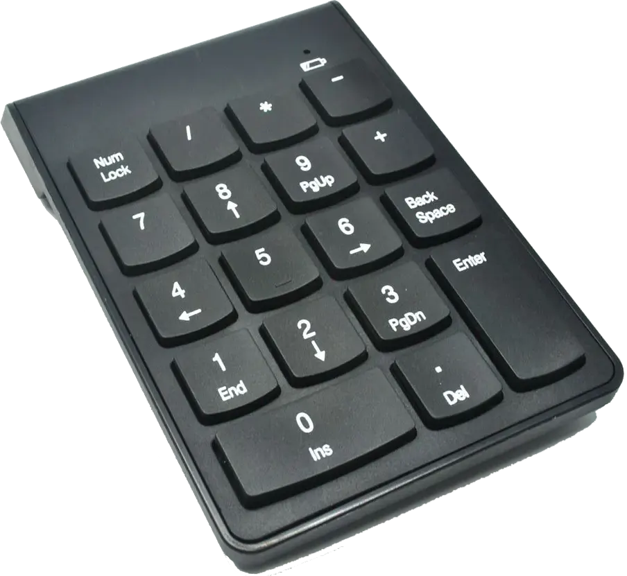 Numeric keypad, wireless, 2.4GHz, black Elghazawy Shop