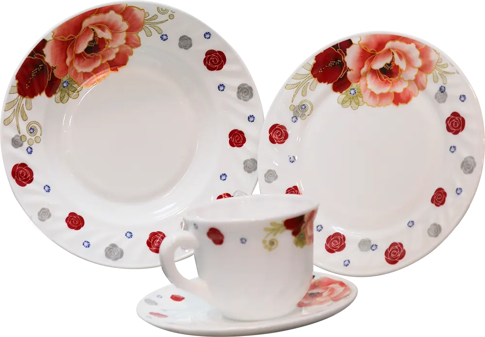 Arcopal Round Dinner Set, 58 Pieces, White Elghazawy Shop