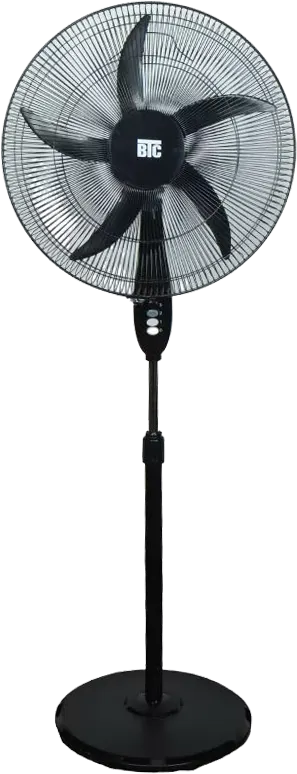 BTC 20 Inch Stand Fan, 3 Speeds, Black, SF50PW-B20 Elghazawy Shop