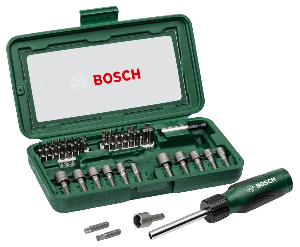Bosch Screwdriver Set, 46 Pieces, 607 019 504 Elghazawy Shop