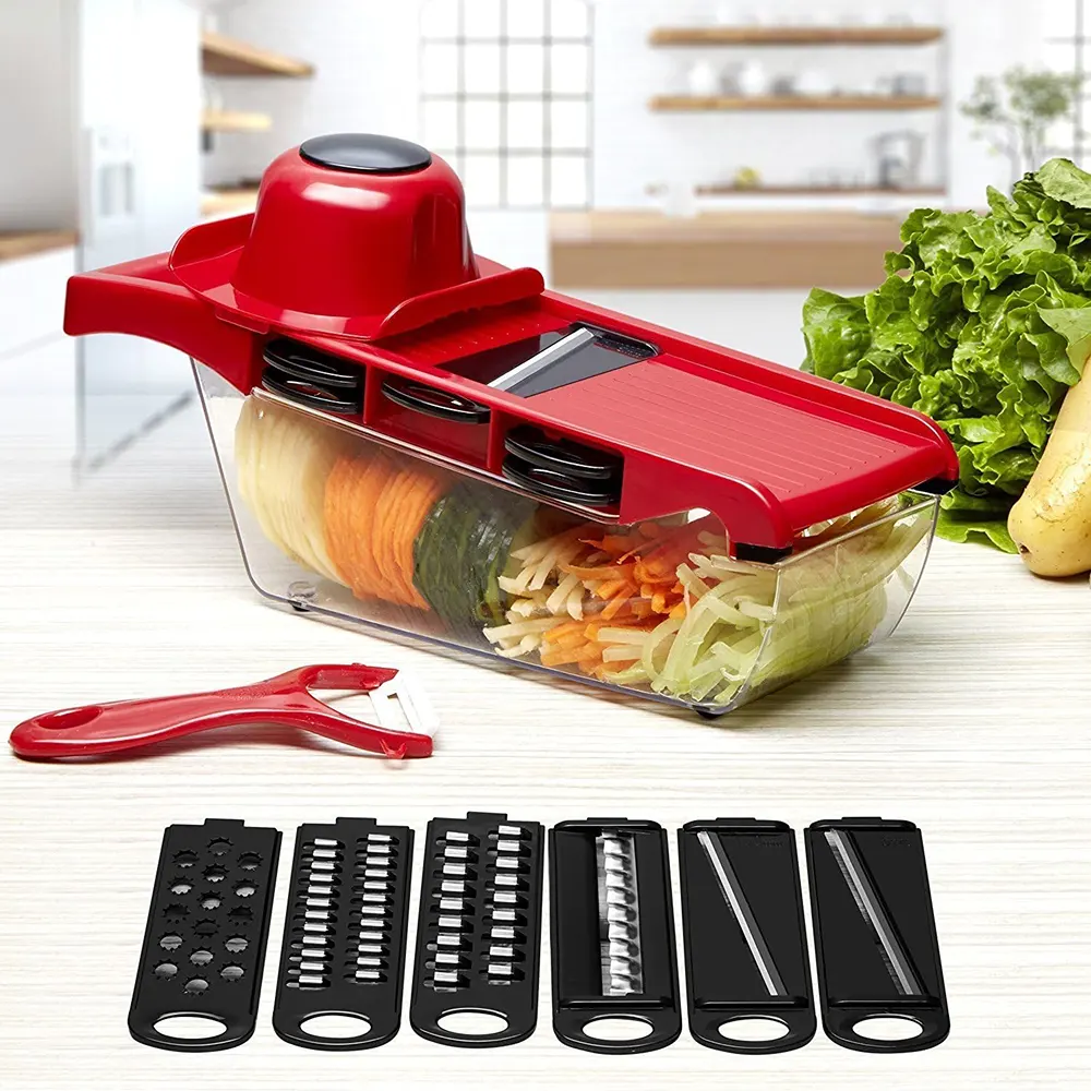 Versatile Slicer Vegetable Slicer - Red Elghazawy Shop