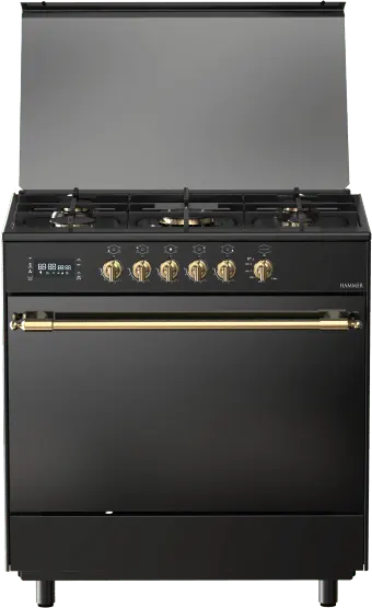 Fresh Hummer Rustic Gas Cooker, 60*90 cm, 5 Burners, Full Safety, Cast ...