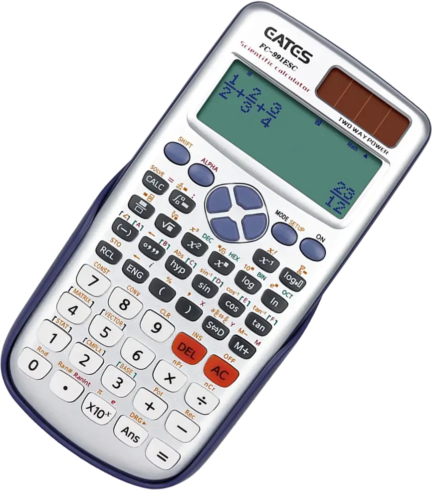 آلة حاسبة علمية ايتس، 417 دالة، سلفر، FC-991ESP الغزاوي