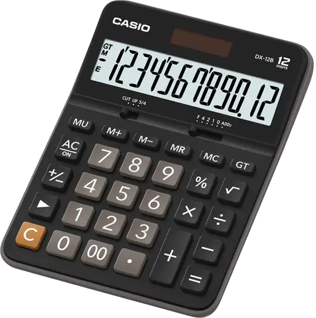 Casio Desktop Calculator, 12 Digits, Black, DX-12B Elghazawy Shop