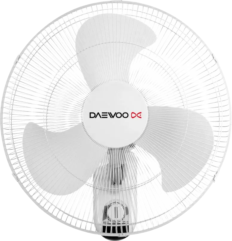 Daewoo Wall Fan 18 Inch, 3 Speeds, White, DF45-W3 Elghazawy Shop