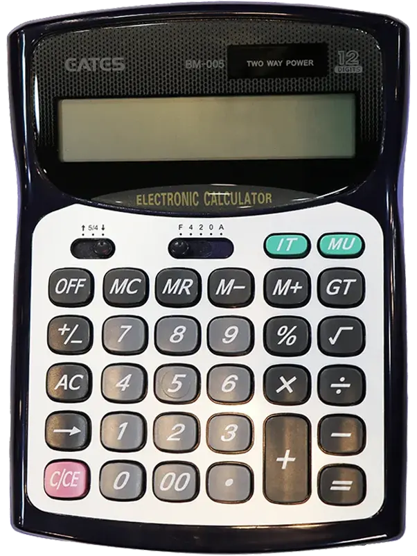 Eates Desktop Calculator, 12 Digits, Black, BM-005 Elghazawy Shop