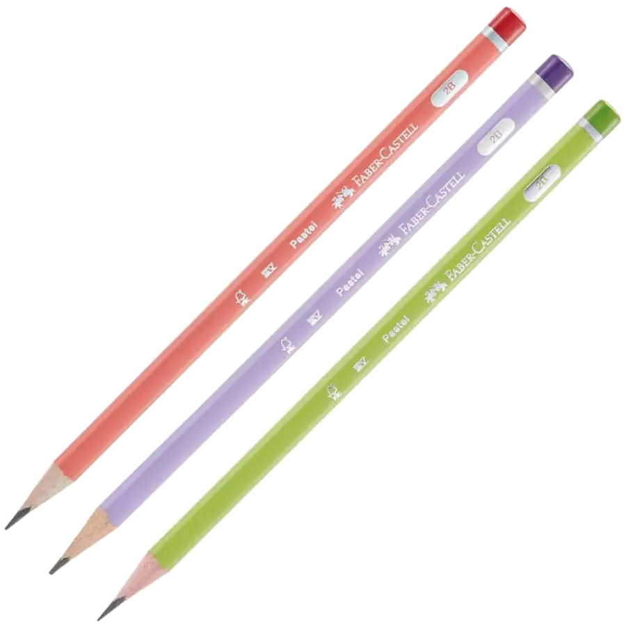 Faber-Castell Pastel 864 Graphite 2B Pencil, Colors Elghazawy Shop