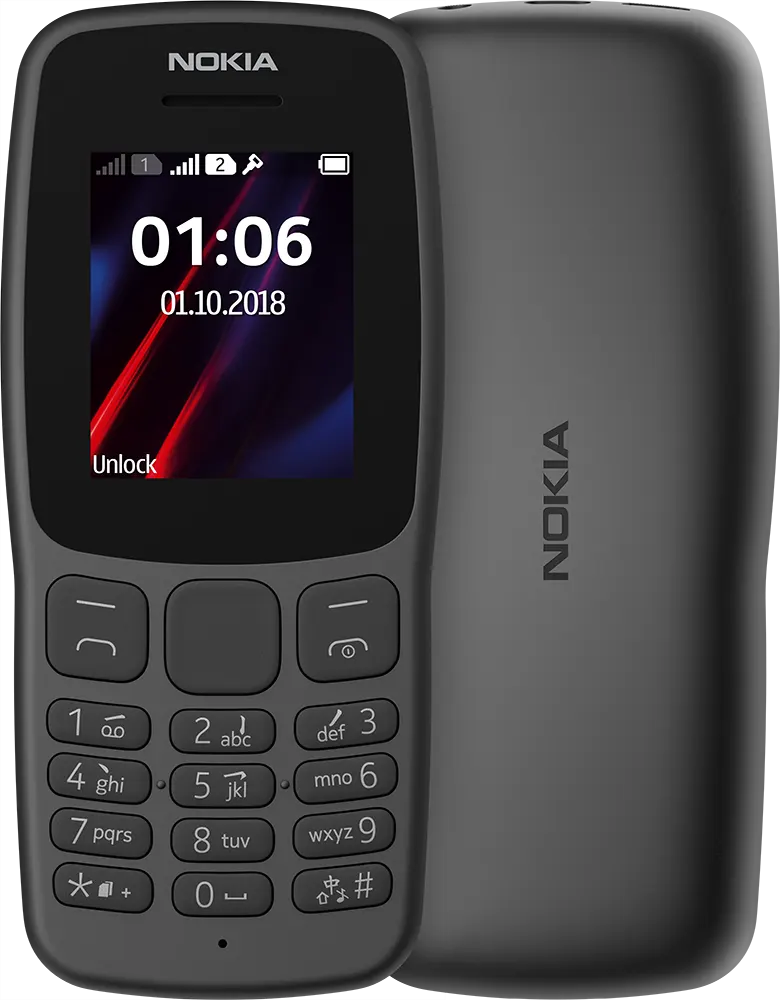 Nokia 106 Dual SIM Mobile, 4MB Internal Memory, 4MB RAM, 2G Network ...