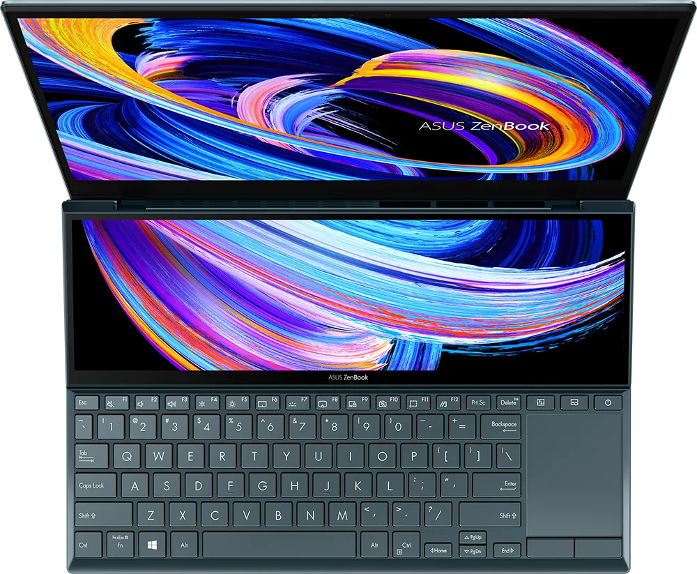 ASUS LAPTOP Asus Zenbook Duo UX482EGR-HY007W Intel Core i7-1195G7, 16GB ...