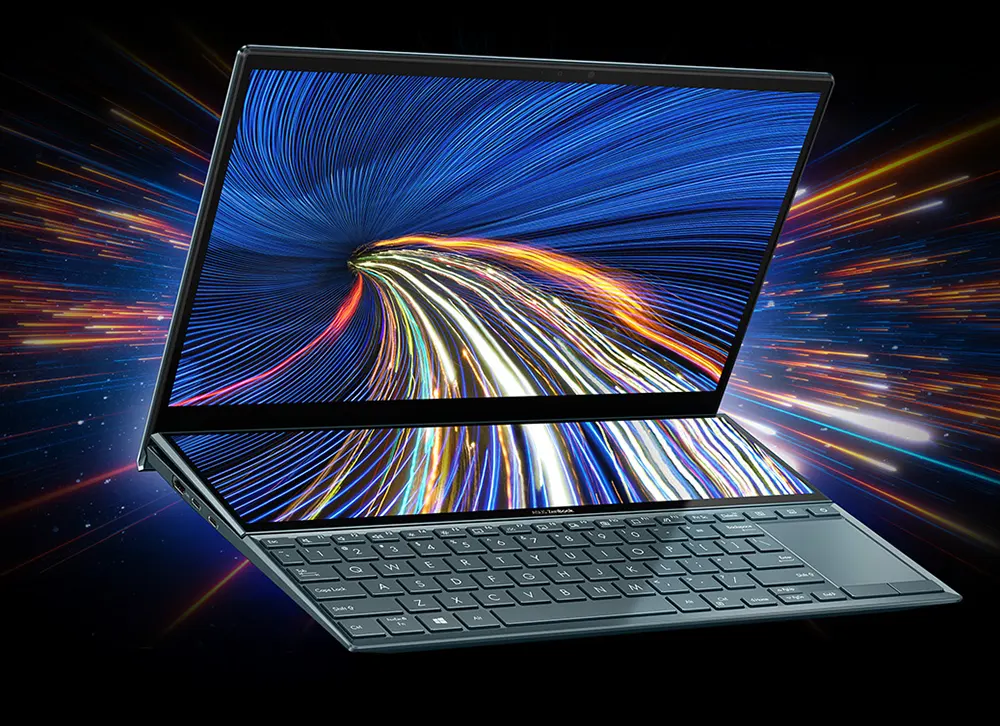 ASUS LAPTOP Asus Zenbook Duo UX482EGR-HY007W Intel Core i7-1195G7, 16GB ...