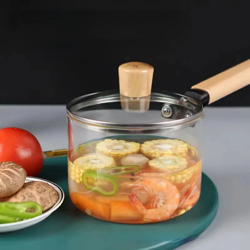 Pyrex glass pot with handle Elghazawy Shop