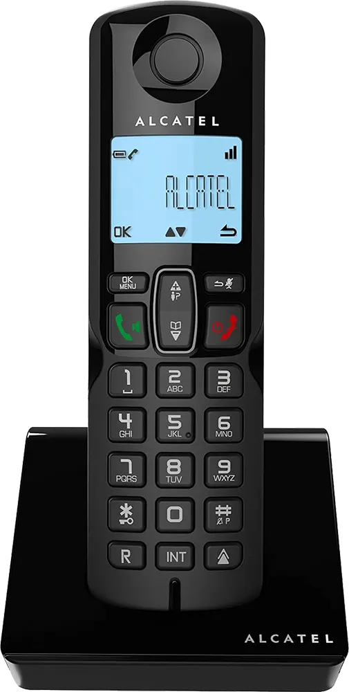 Alcatel Wireless Landline Phone, Digital Screen, Black, S250 Elghazawy Shop