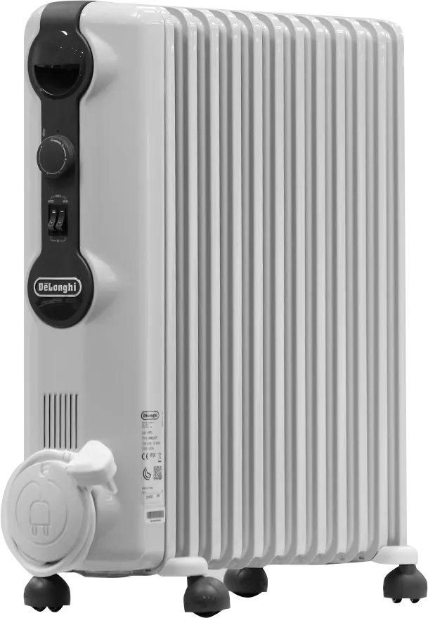 Delonghi Oil Heater, 12 Fins, 2500 Watts, White, TRRS1225 Elghazawy Shop