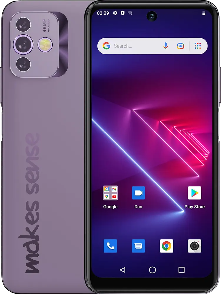 موبايل اي كي يو X9 ثنائي الشريحة، ذاكرة داخلية 128 جيجابايت، رامات 8 جيجابايت، بنفسجي الغزاوي