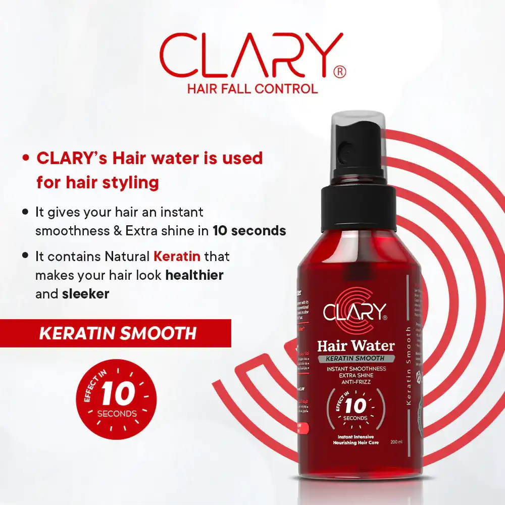 Clary Hair Water 200 ml Elghazawy Shop