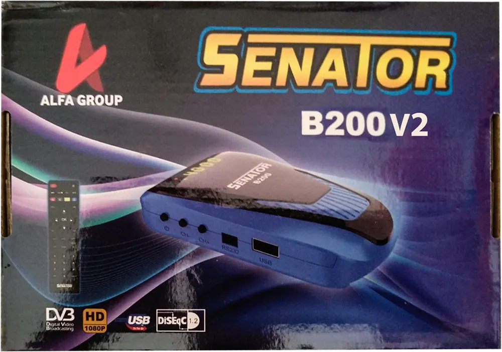 Senator Receiver, 8000 Channels, FHD Resolution, Blue, B200 V2 ...