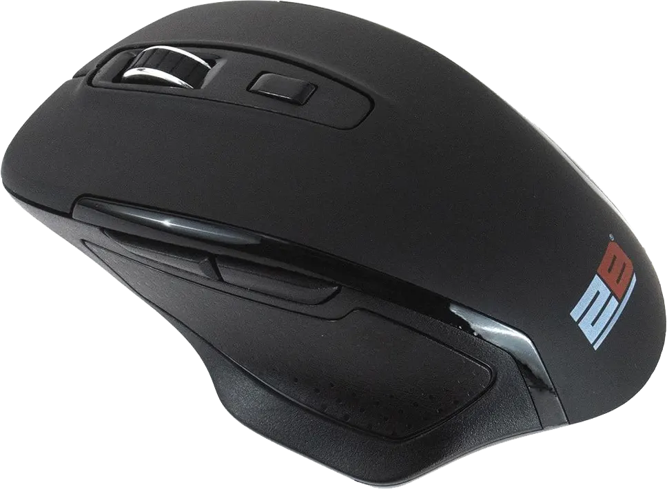 Wireless Mouse 2B , 1000dpi, Bluetooth 2.4GHz, Black, MO306 Elghazawy Shop