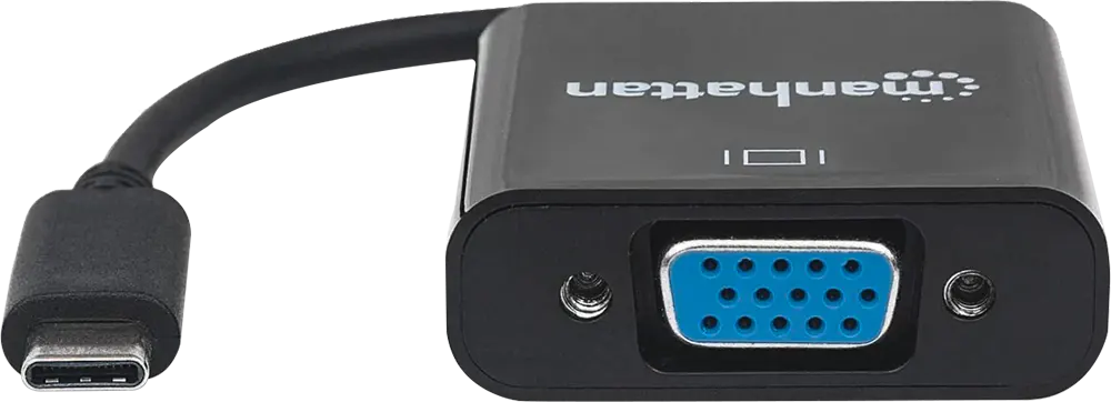 Manhattan USB-C to VGA Converter, Black, CV295 Elghazawy Shop