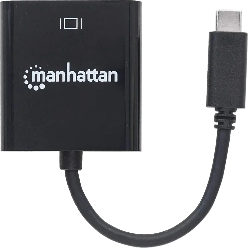 Manhattan USB-C to VGA Converter, Black, CV295 Elghazawy Shop