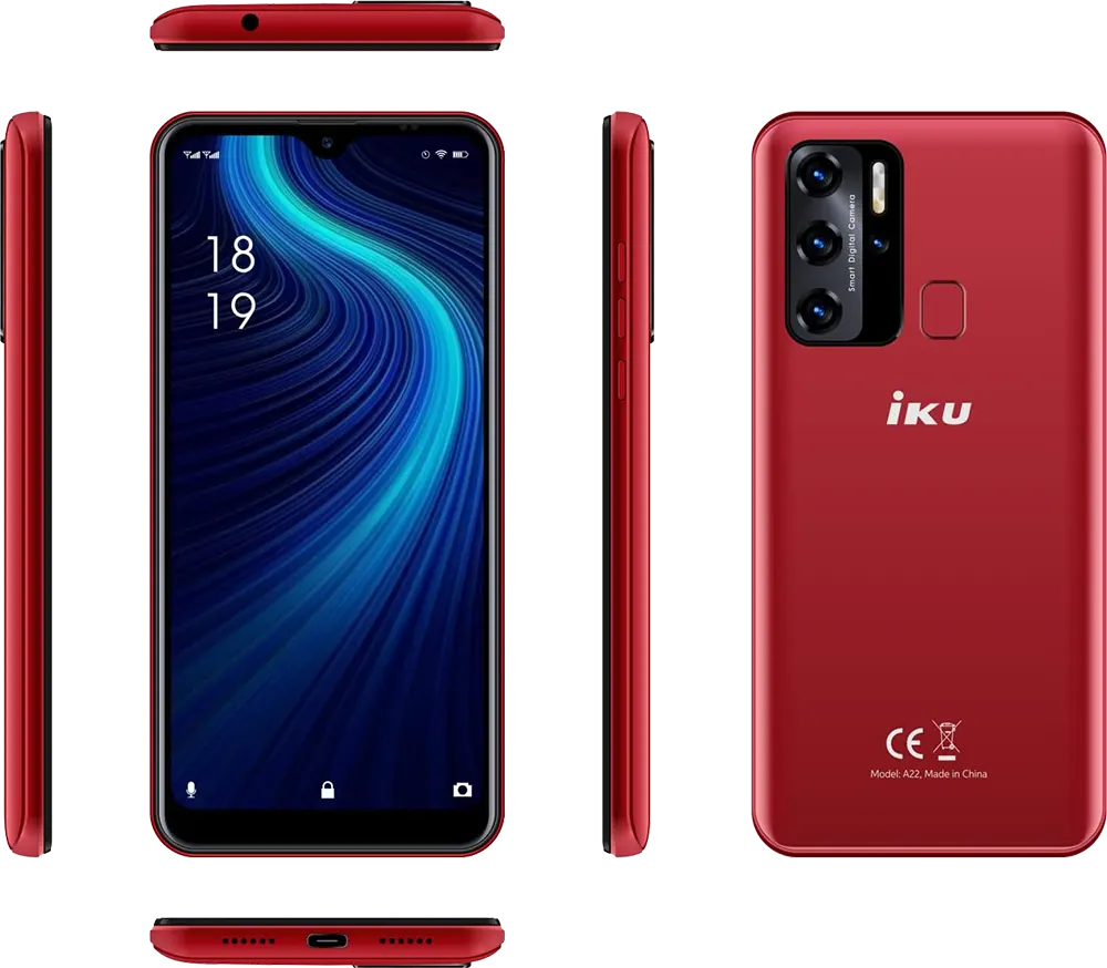 IKU A22 Dual SIM Mobile, 32GB Internal Memory, 2GB RAM, Maroon ...
