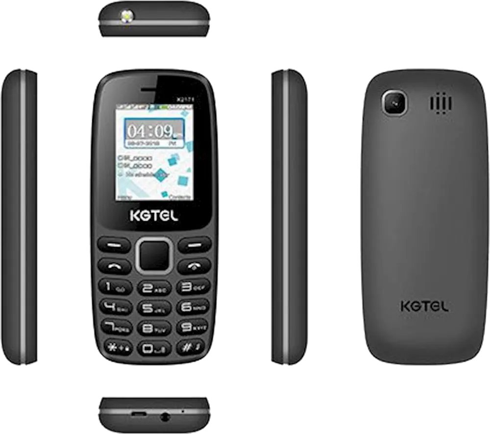 KGTEL K2171 Mobile Phone, Dual SIM, 32 MB memory, 32 MB RAM, 2G, Black Elghazawy Shop