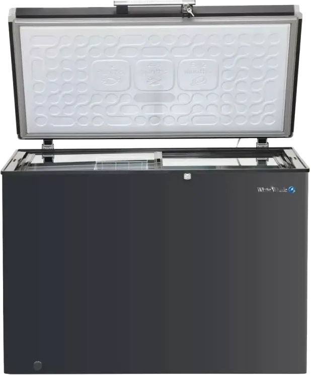 White Whale Chest Freezer, Defrost, Interior Aluminum , Black, WCF-345 ...