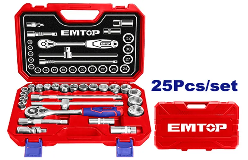 Emtop bits set, 25 pieces, 1-2 inches, ESKT12251 Elghazawy Shop