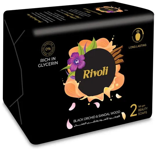 Rivoli soap with black orchid and sandalwood extract, 165 gm, 2 pieces ...
