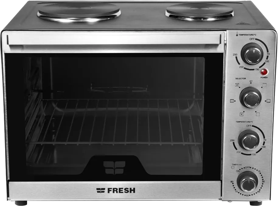 Fresh Electric Oven, 65 Litres, 2200 Watts, Grill, Fan, Silver ...