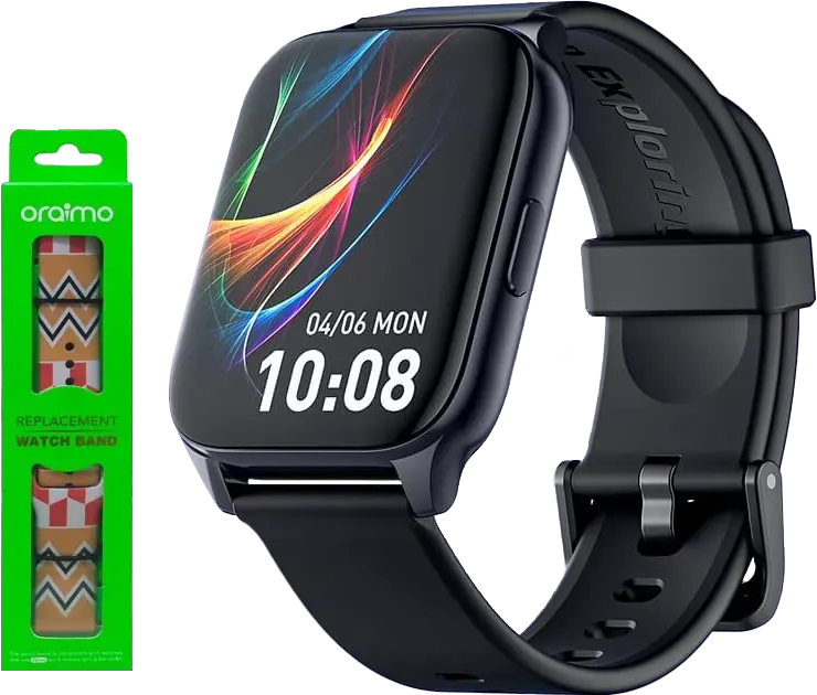 Oraimo 4 PLUS Smart Watch, 2.01 inch touch screen, water resistant, 300 ...