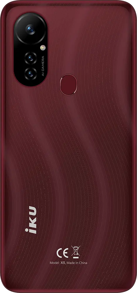 IKU X5 Dual SIM Mobile , 32GB Internal Memory, 3GB RAM, Maroon Red Elghazawy Shop