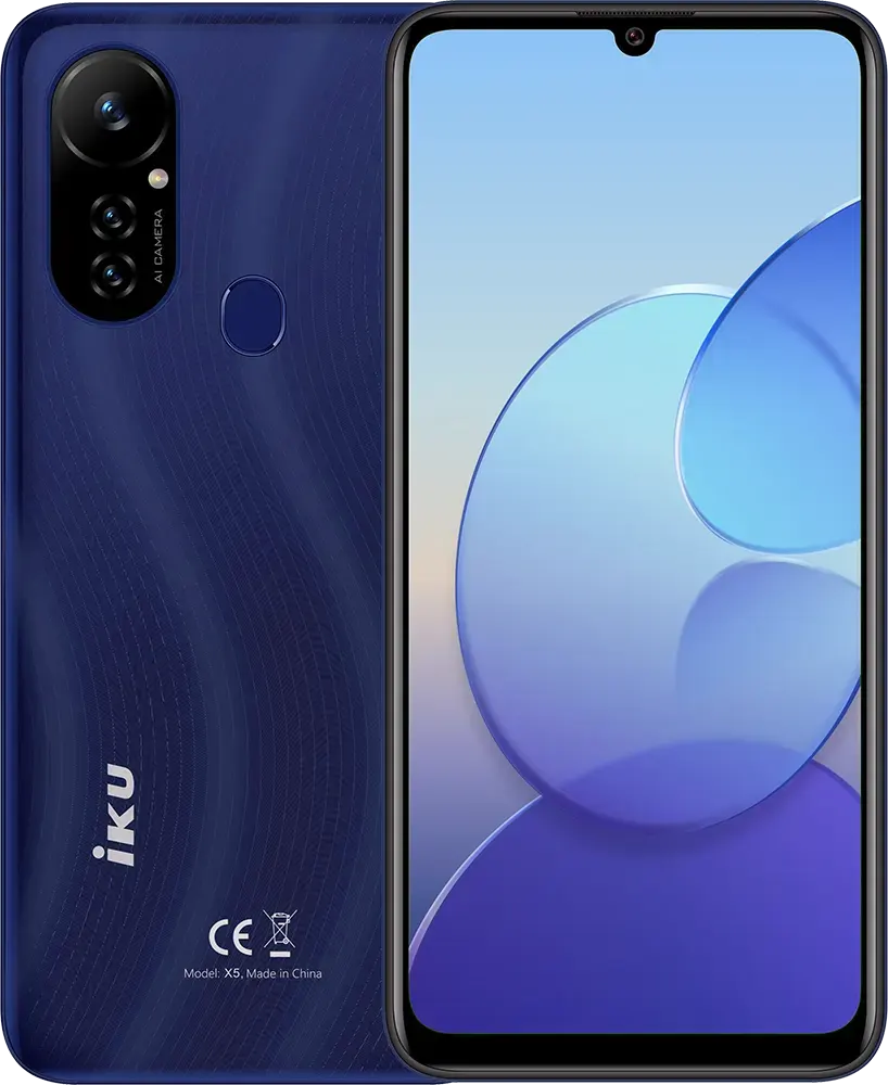 موبايل أي كيه يو X5 ثنائي الشريحة ، ذاكرة داخلية 32 جيجابايت ، رامات 3 جيجا بايت ، أزرق الغزاوي