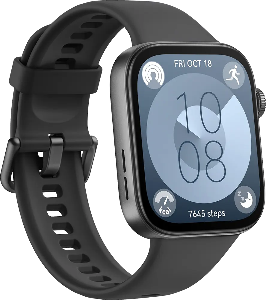 Huawei Fit 3 Smart Watch, 1.82 inch AMOLED Screen, Rubber Strap, Water ...