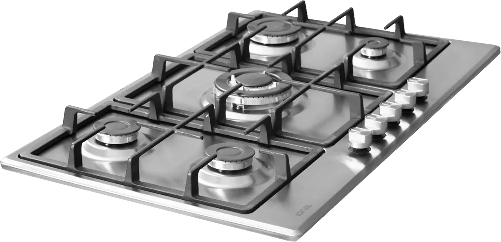 Ignis Built-in Hob, 90 cm, 5 Burners, Gas, Cast Iron Holders, Stainless ...